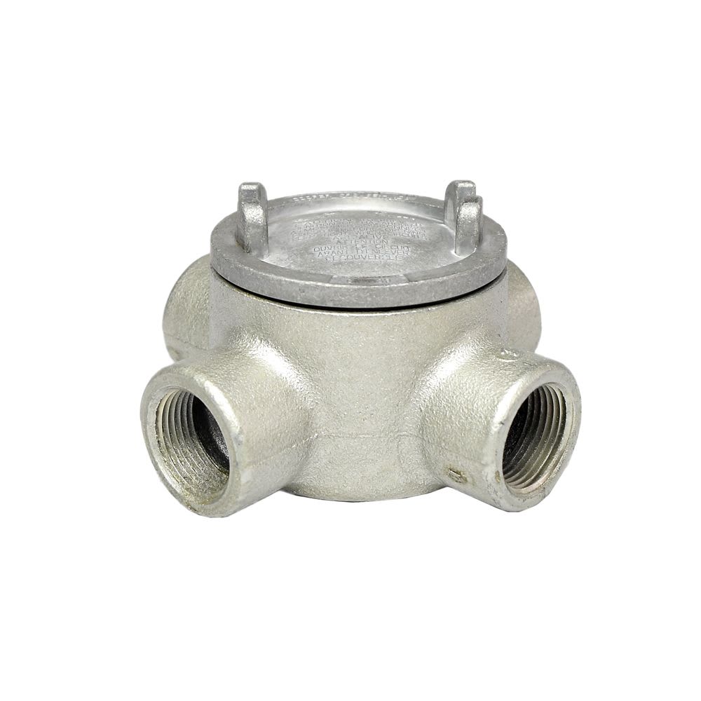 CAJA DE DERIVACION REDONDA C/TAPA ROSCA X 3/4'', CL1.DIV1 UL GUAX26 ...