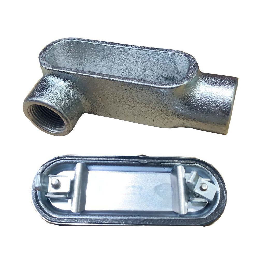 CAJA CONDULET HIERRO TIPO LR 3/4¨, TAPA+EMPAQUE, GALVANIZADO EN ...