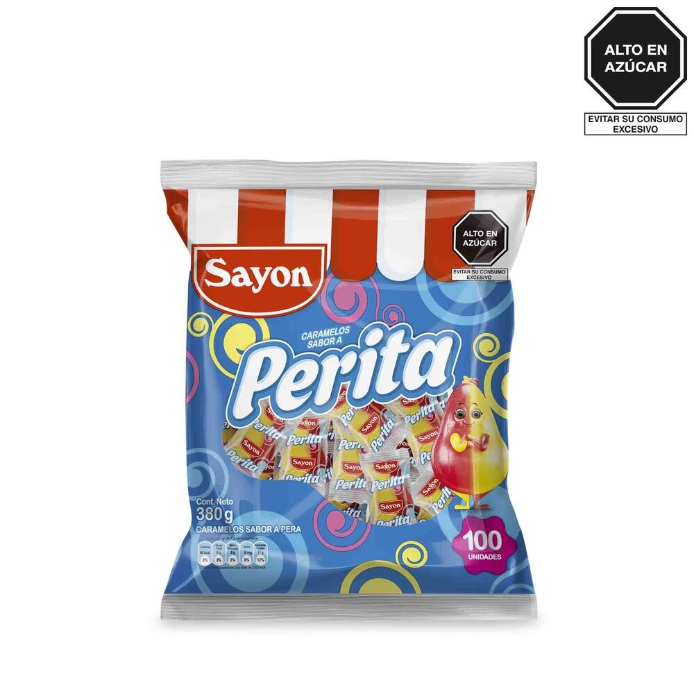 CARAMELO SAYON PERITAS 380GR X100UND BOLSA | PLAZA MULTIPACK