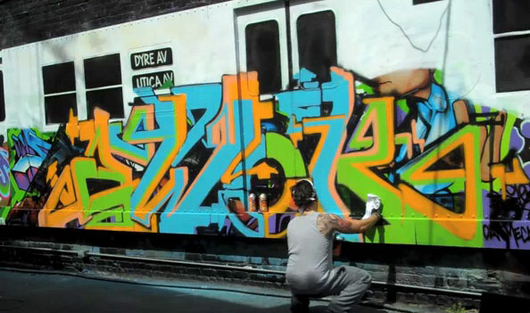 Ewok Graffiti at Tuff City Styles Tattoo Shop | Bombing Science