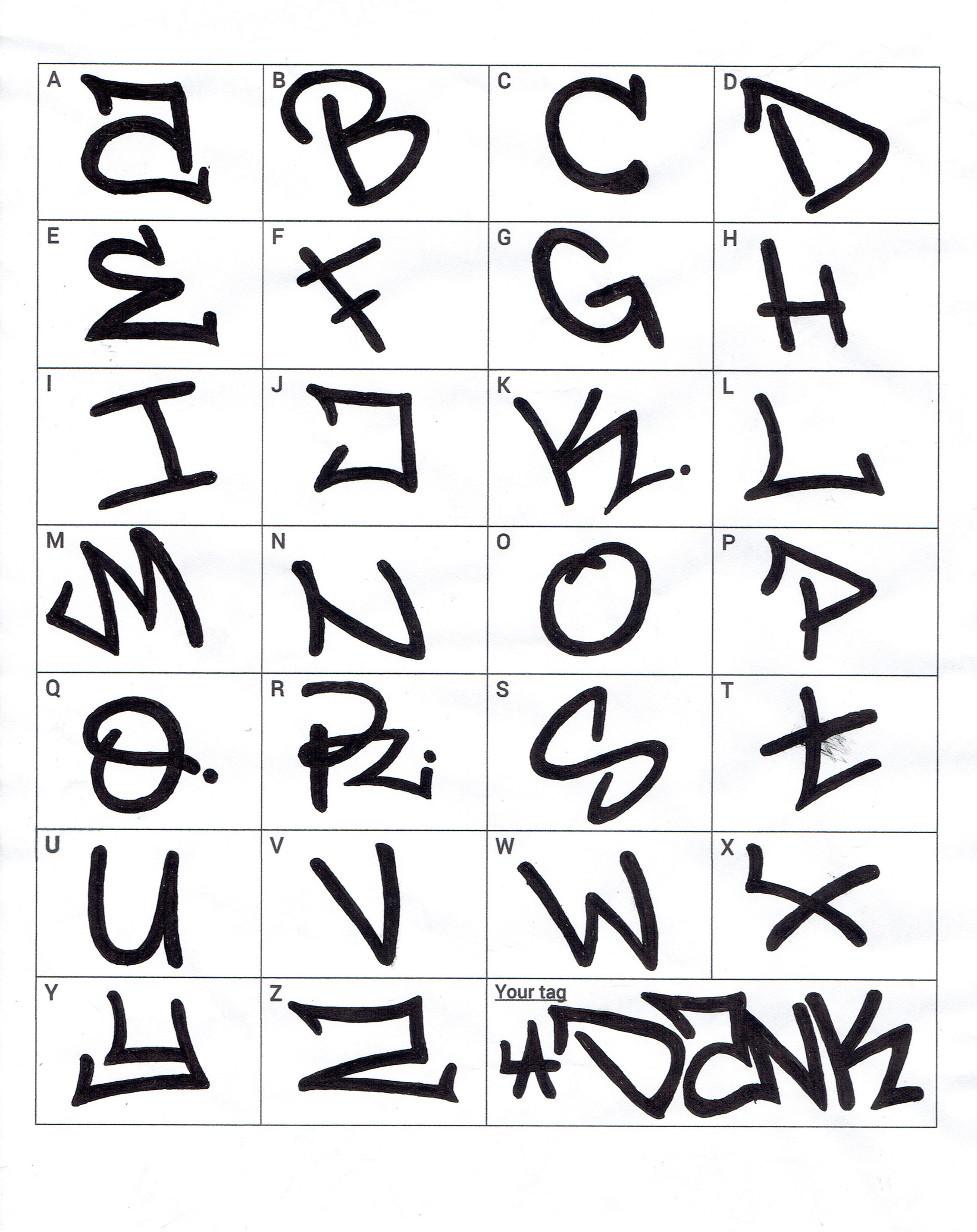 Graffiti Font Alphabet Virtmexico