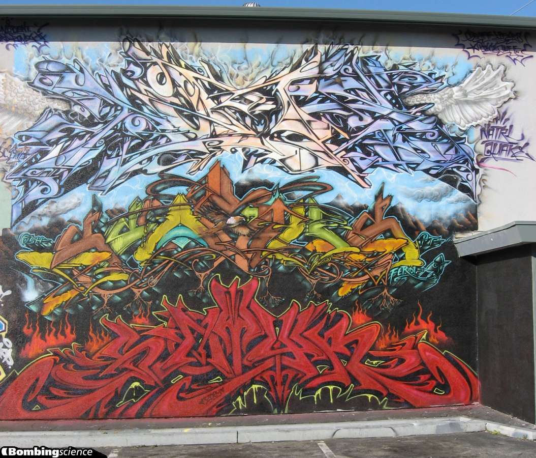 Santa Cruz Graffiti Pictures | Bombing Science