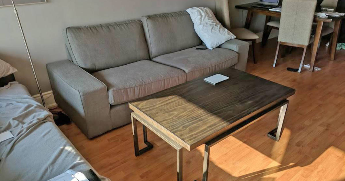 Someone in Toronto is trying to sell a haunted Ikea couch