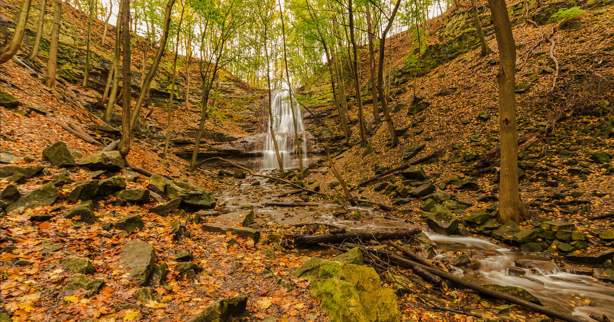 This stunning waterfall near Toronto is the perfect fall day trip