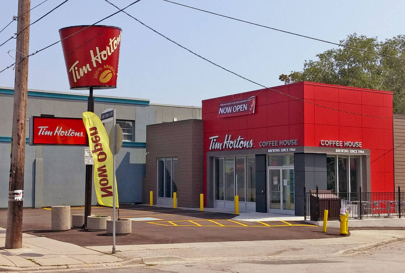 Tim Hortons in Toronto pays homage to the KFC it replaced