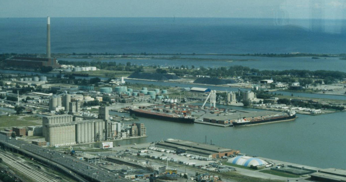 What the Port Lands used to look like