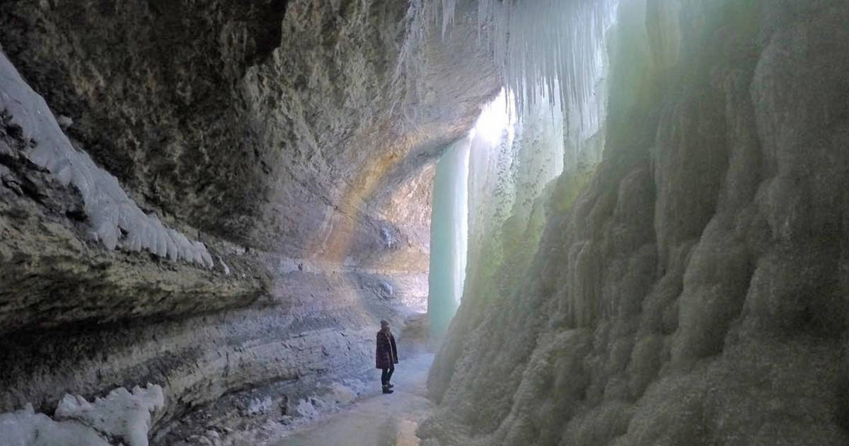 You can explore an epic ice cave in Ontario this winter