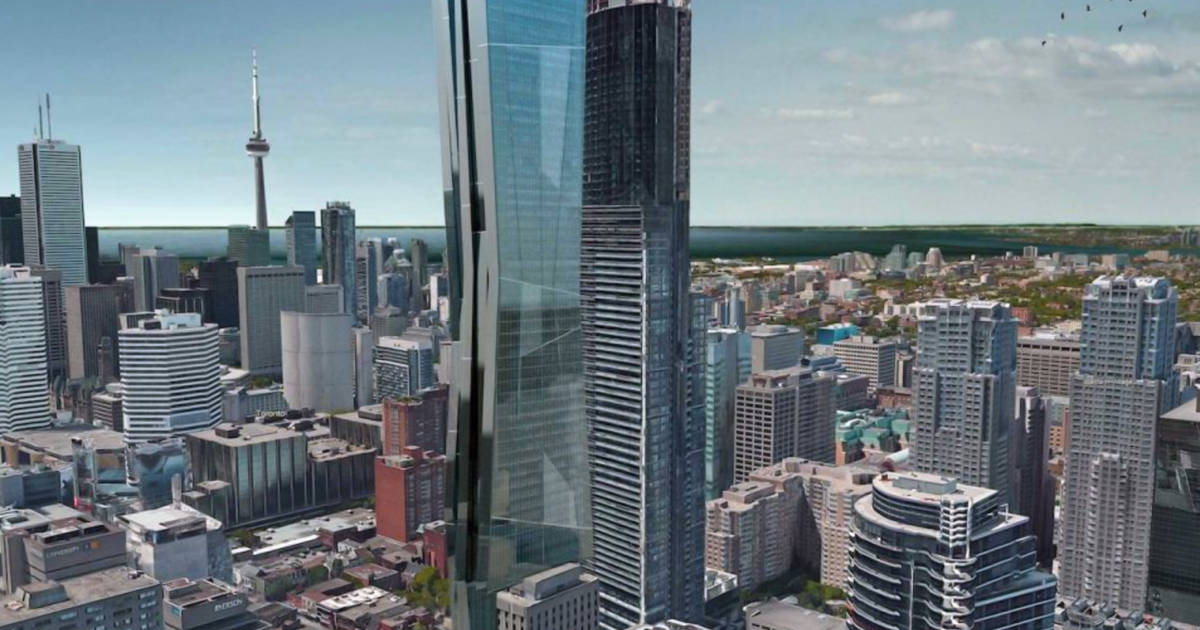 Massive new rental tower proposed atop office building in Toronto