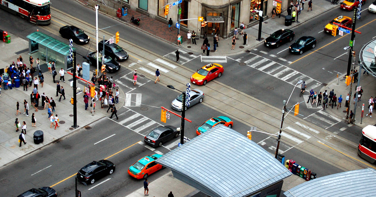 Map shows busiest pedestrian intersections in downtown Toronto
