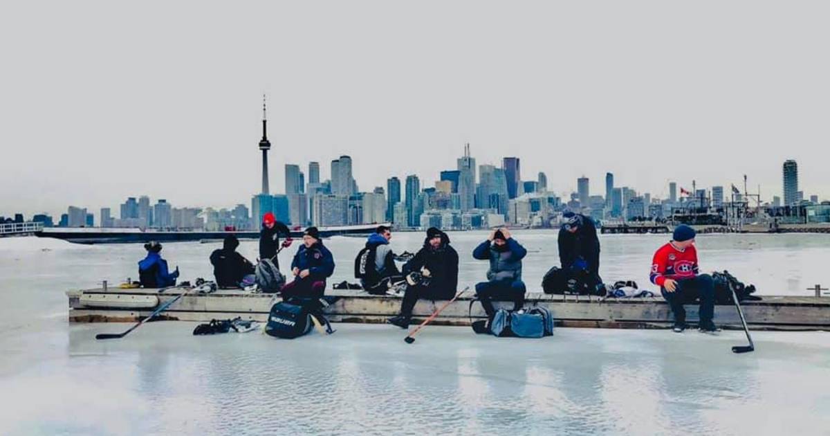 Toronto is using Lake Ontario as a skating rink