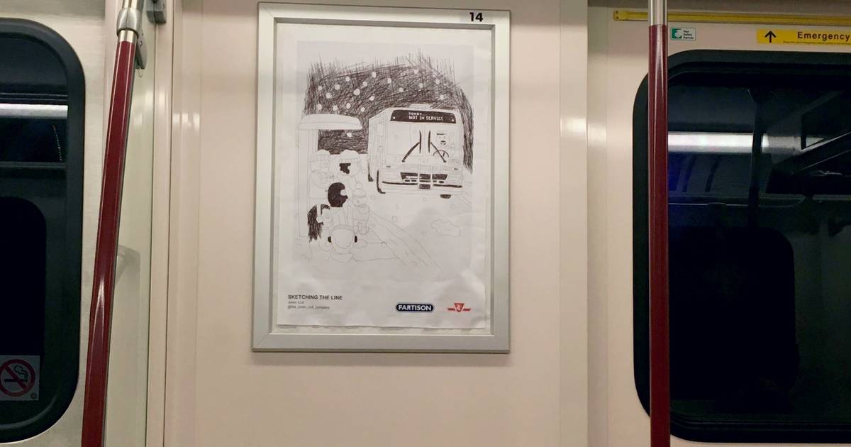 Someone just replaced the TTC subway posters with something more ...