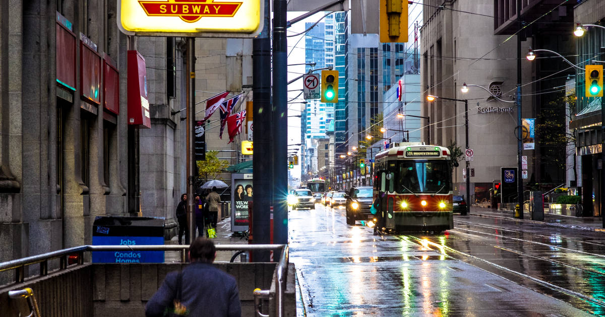 Toronto is getting a ton of rain this weekend
