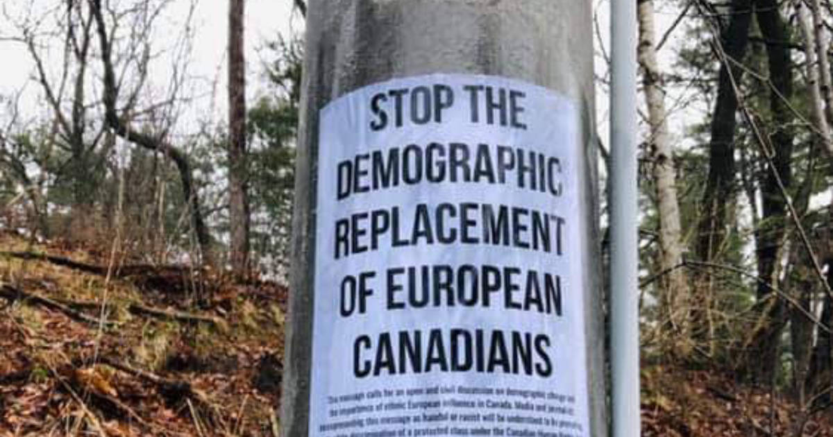 New white nationalism posters spotted around Toronto
