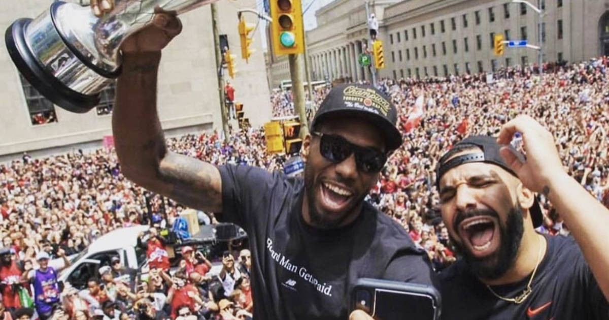 This is what Drake's day was like at the Raptors parade and celebrations