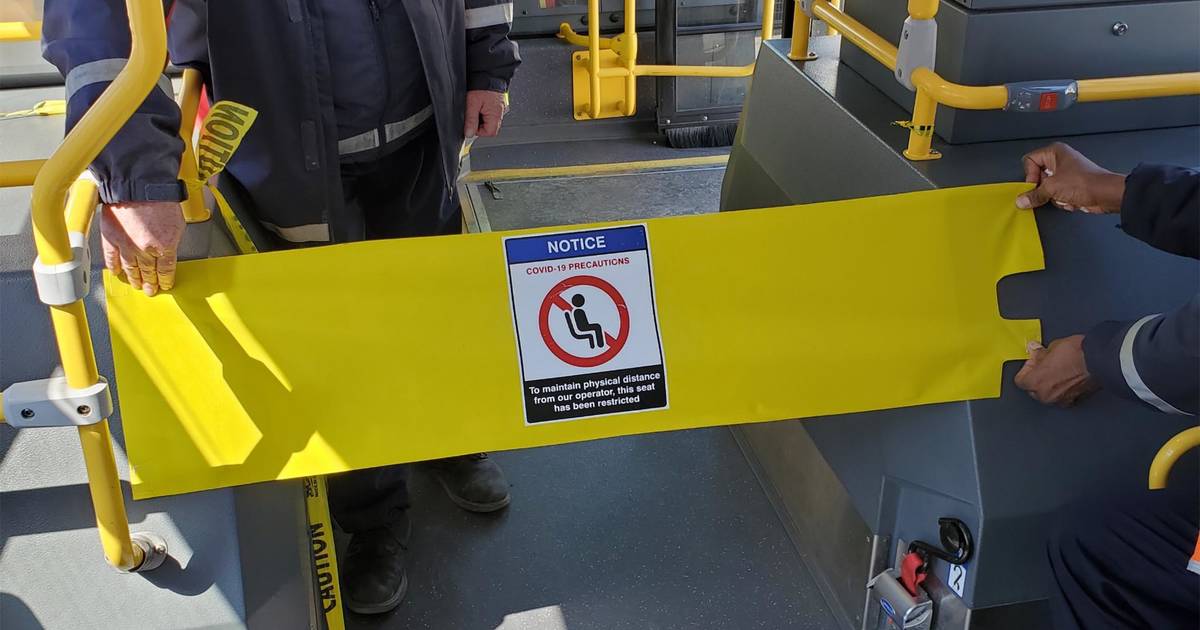 The TTC just installed barriers on buses to separate drivers from ...