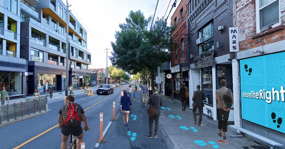 This is what one-way sidewalks could look like in Toronto