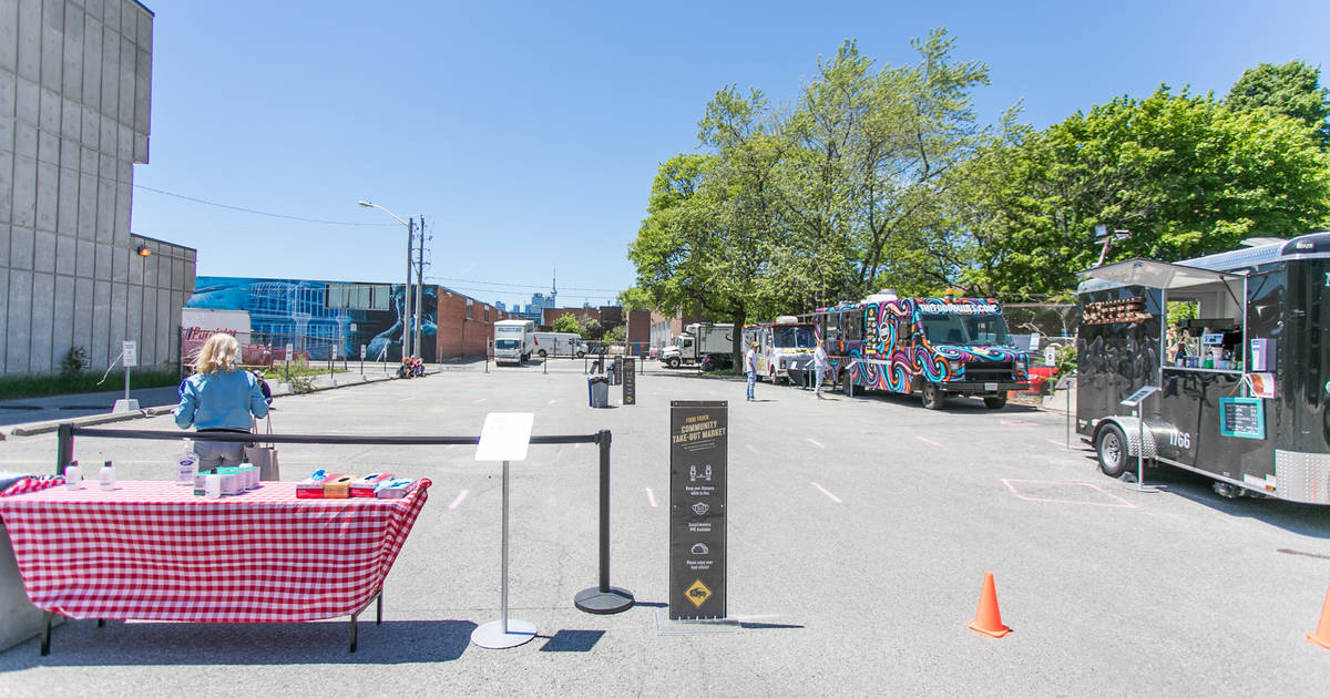 This is what Toronto's new food truck community takeout market looks like
