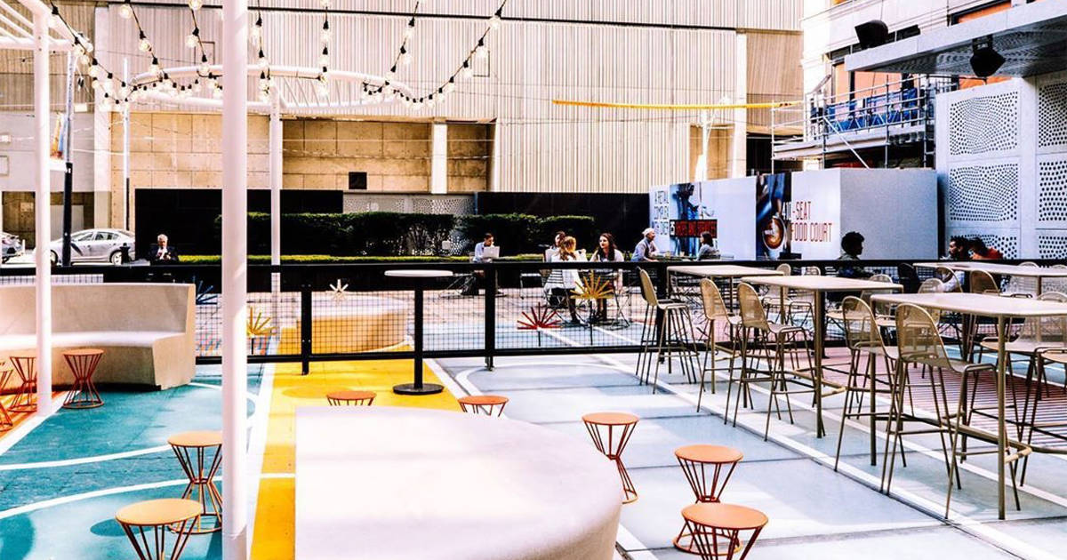 Toronto's massive food hall and outdoor patio is open again