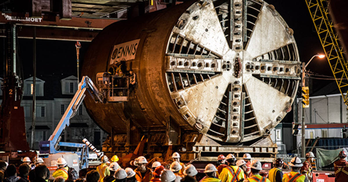 What Toronto's giant tunnel boring machines look like