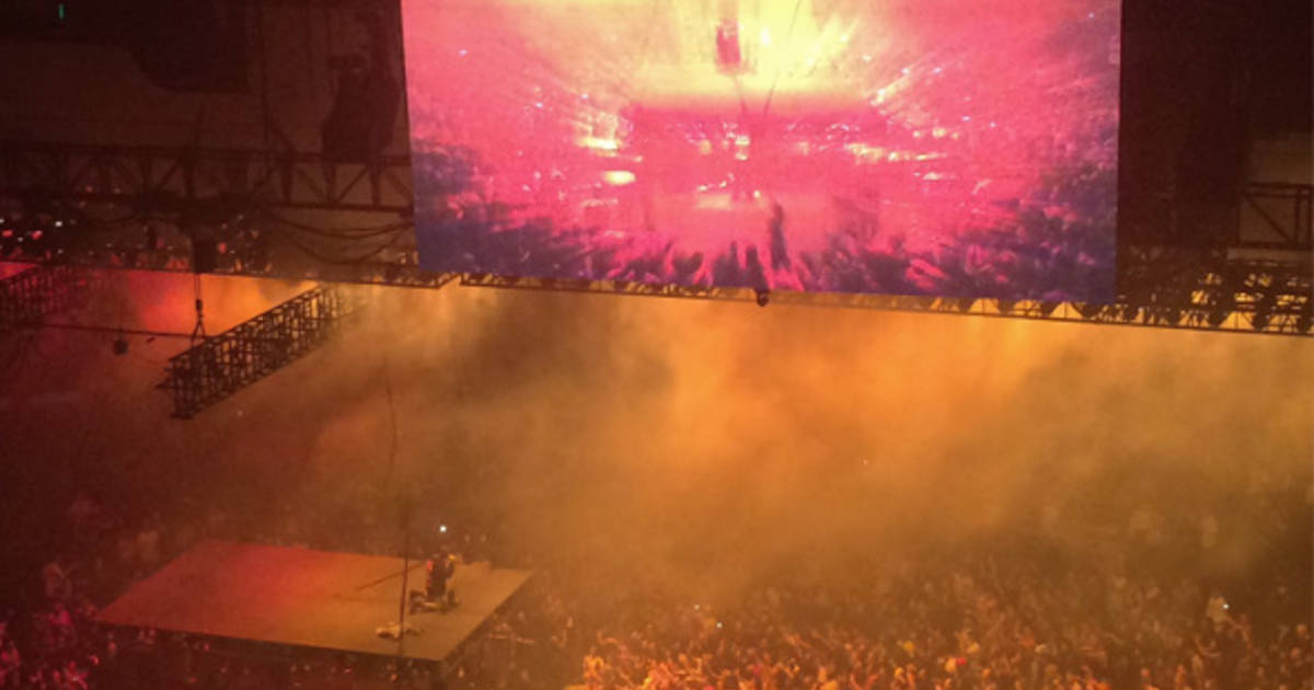 Kanye West's Toronto concert as seen on Instagram