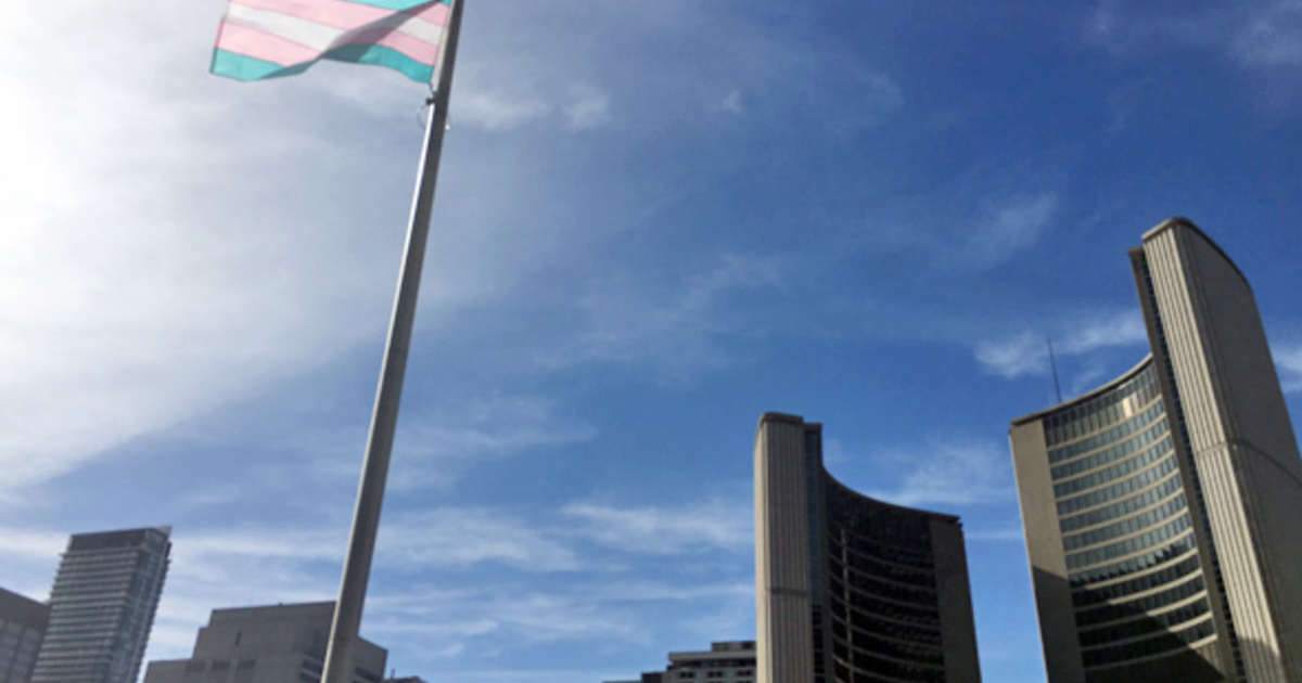 Trans and Pride flags make history at Toronto City Hall