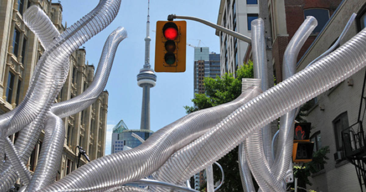 Toronto taken over by octopus machines!