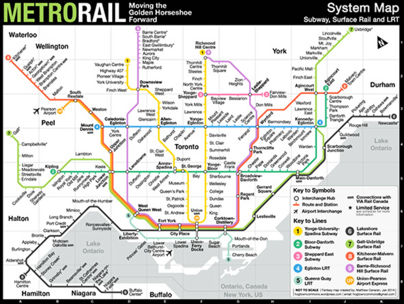 Fantasy Map Fuses The TTC And GO Transit