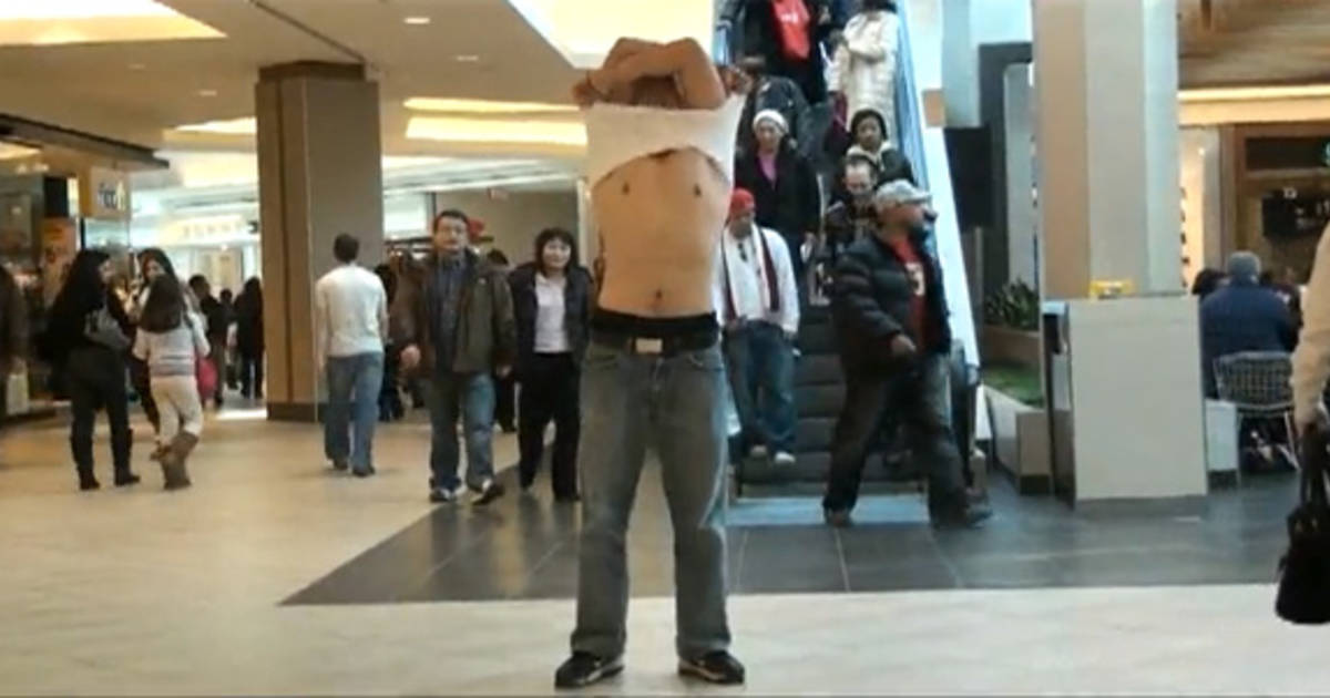 Crazy Asian guy dancing in public to break racial stereotypes