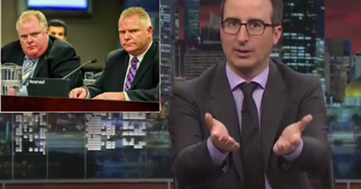 John Oliver begs Toronto to vote for Doug Ford