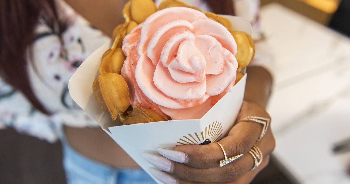 Free ice cream at Cauldron Ice Cream