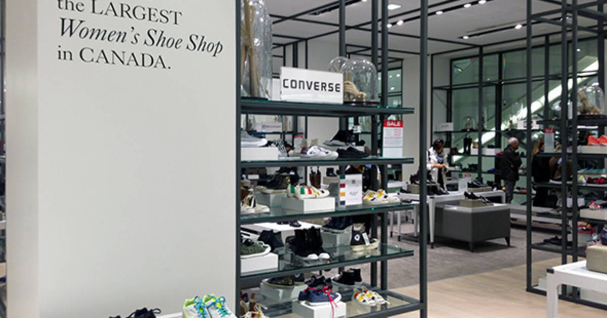 Shoe Floor at Hudson's Bay - blogTO - Toronto