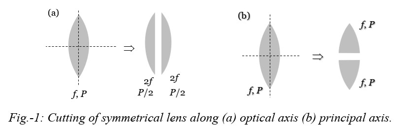 Cutting the lens in different shapes | Class Eleven Physics