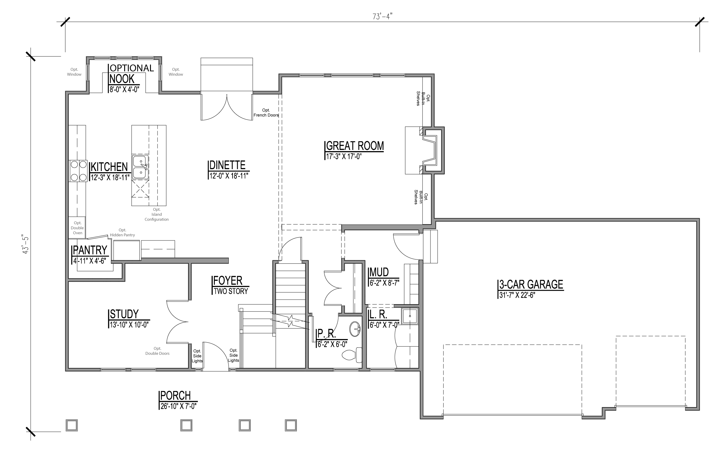 The Sugarberry | Floor Plans | DJK Custom Homes