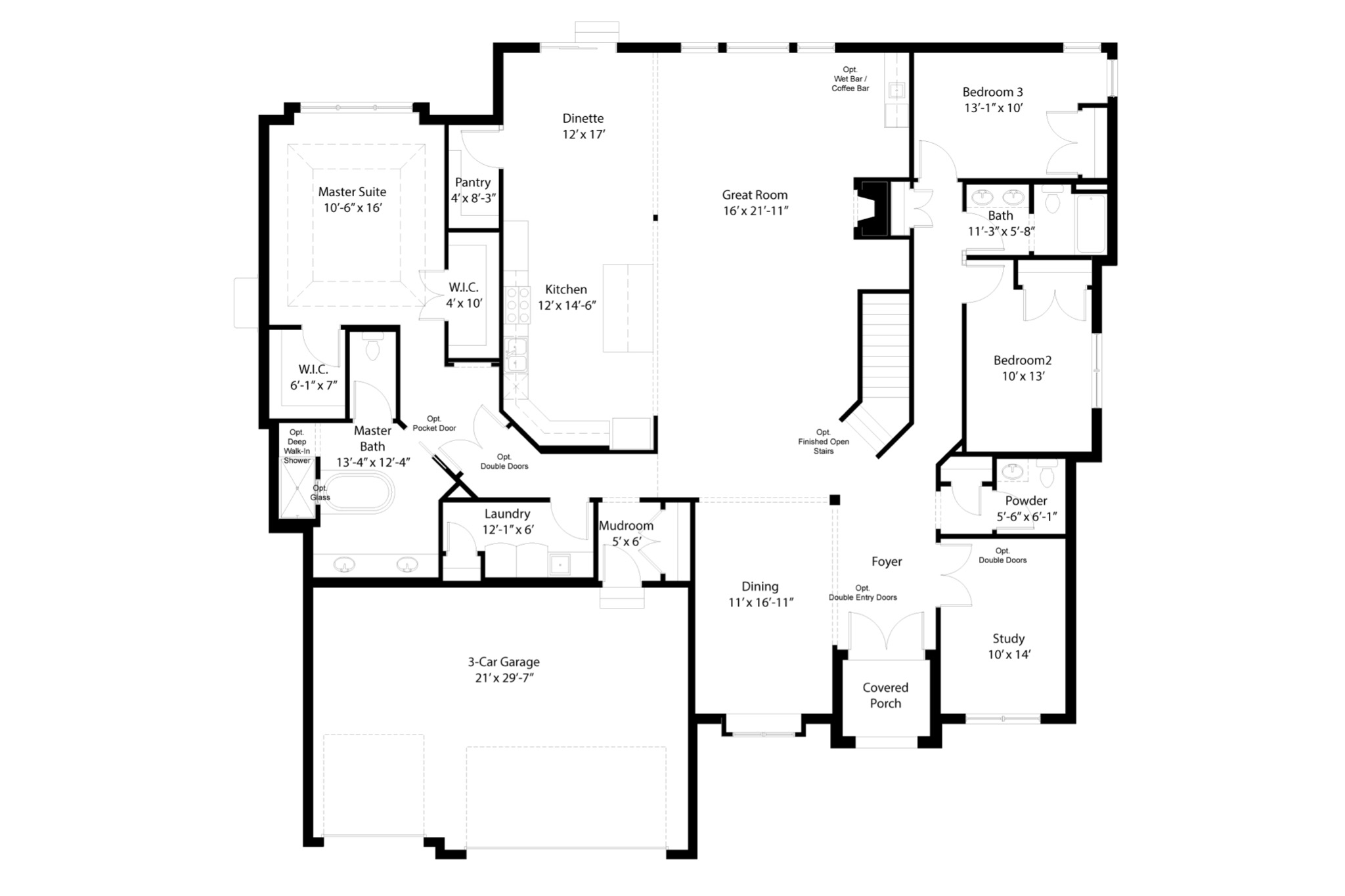 The Bailey II | Floor Plans | DJK Custom Homes