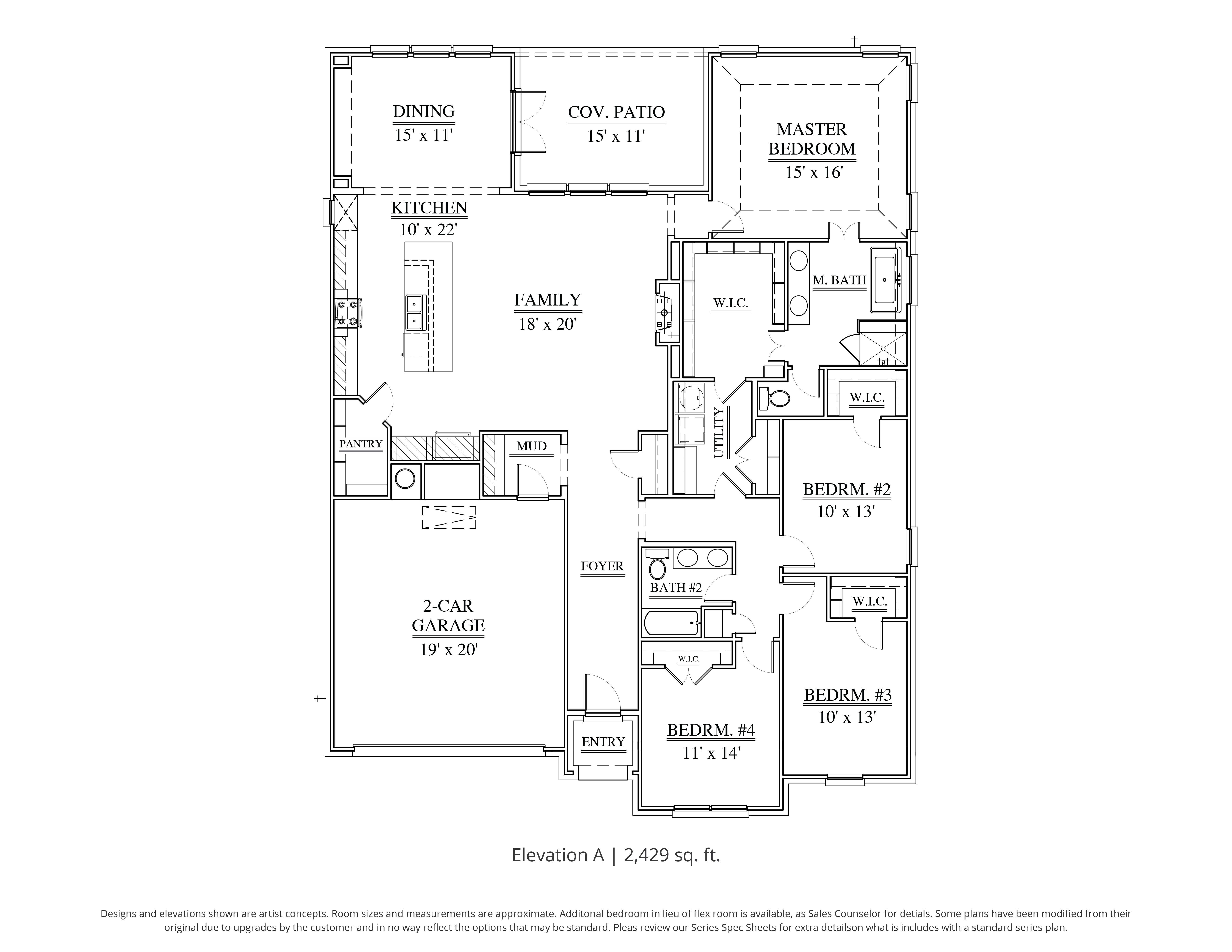 Maverick | Floor Plan in DFW | Our Country Homes