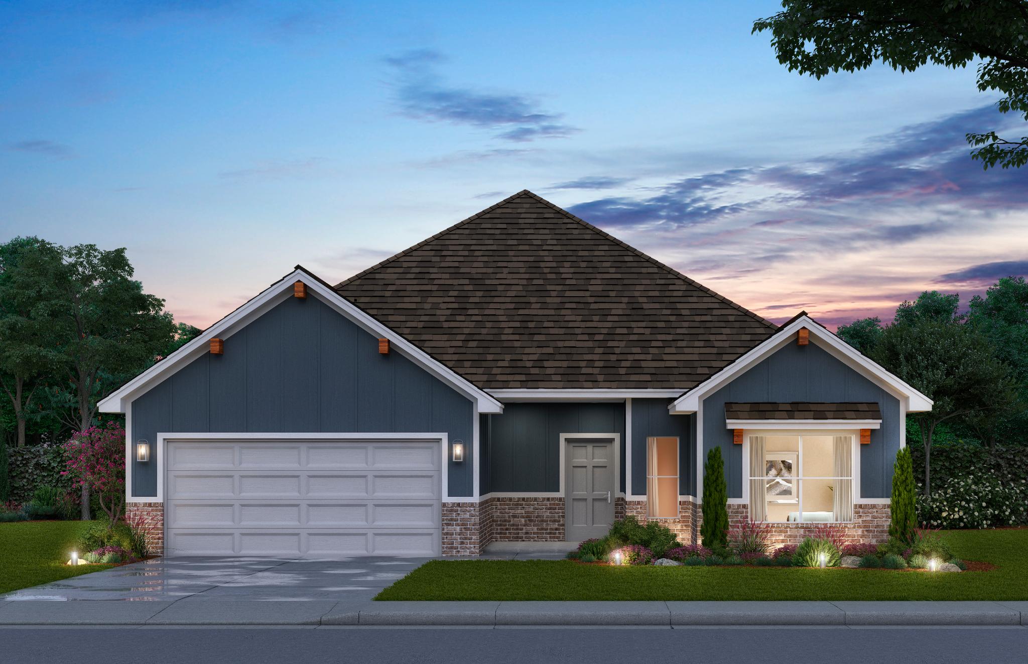 The Spruce Floor Plan | OKC Home Builder | Authentic Custom Homes