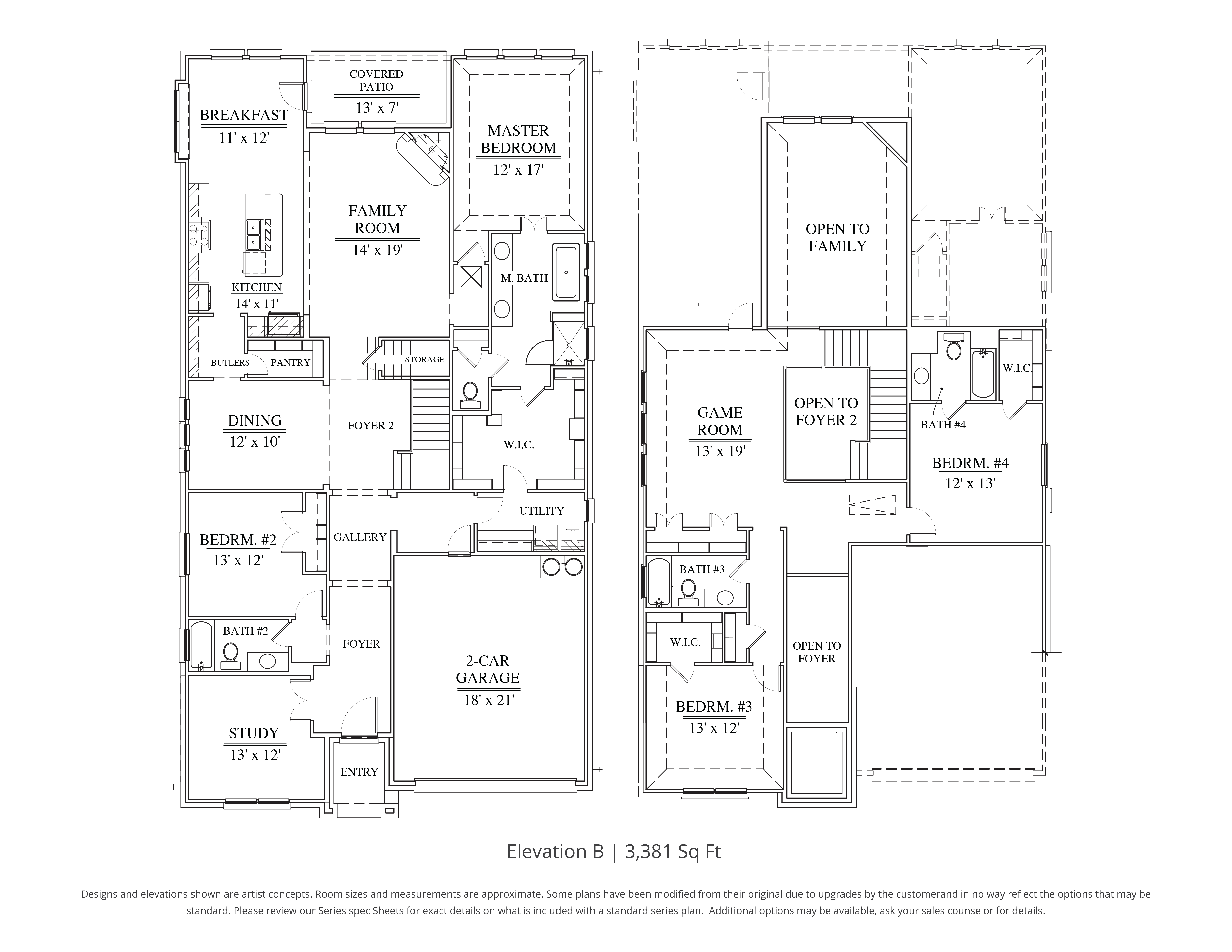 Ashley | Floor Plan in DFW | Our Country Homes