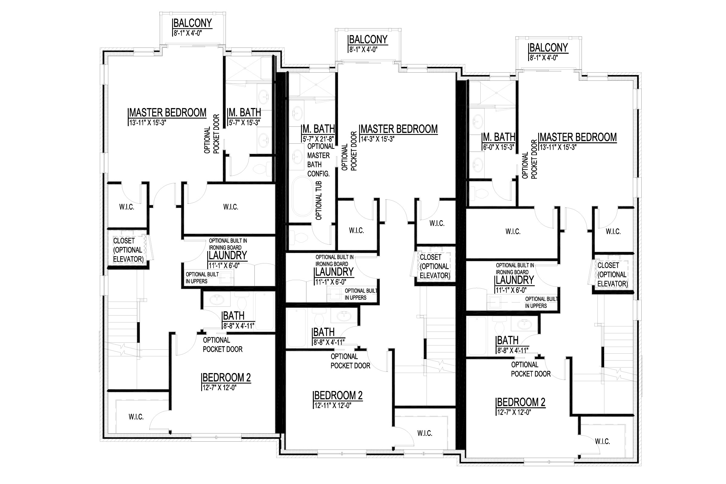Building 2 at Heritage Place - 3 Unit Building | Floor Plans | DJK ...