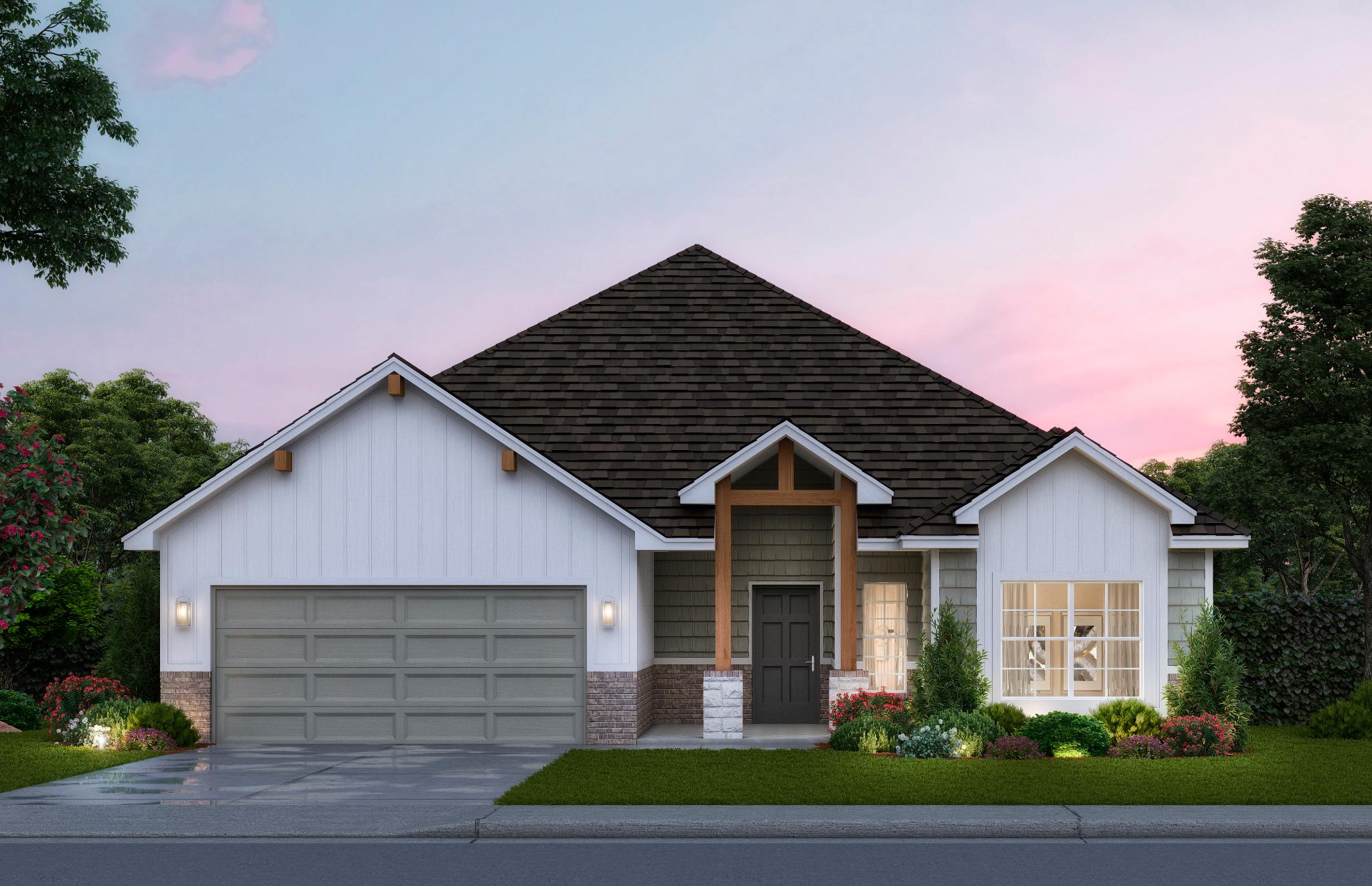 The Spruce Floor Plan | OKC Home Builder | Authentic Custom Homes