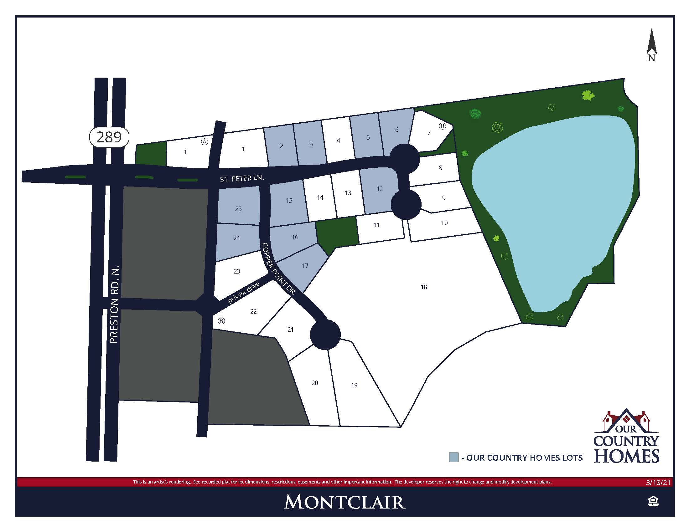 Montclair | Prosper New Homes | Our Country Homes