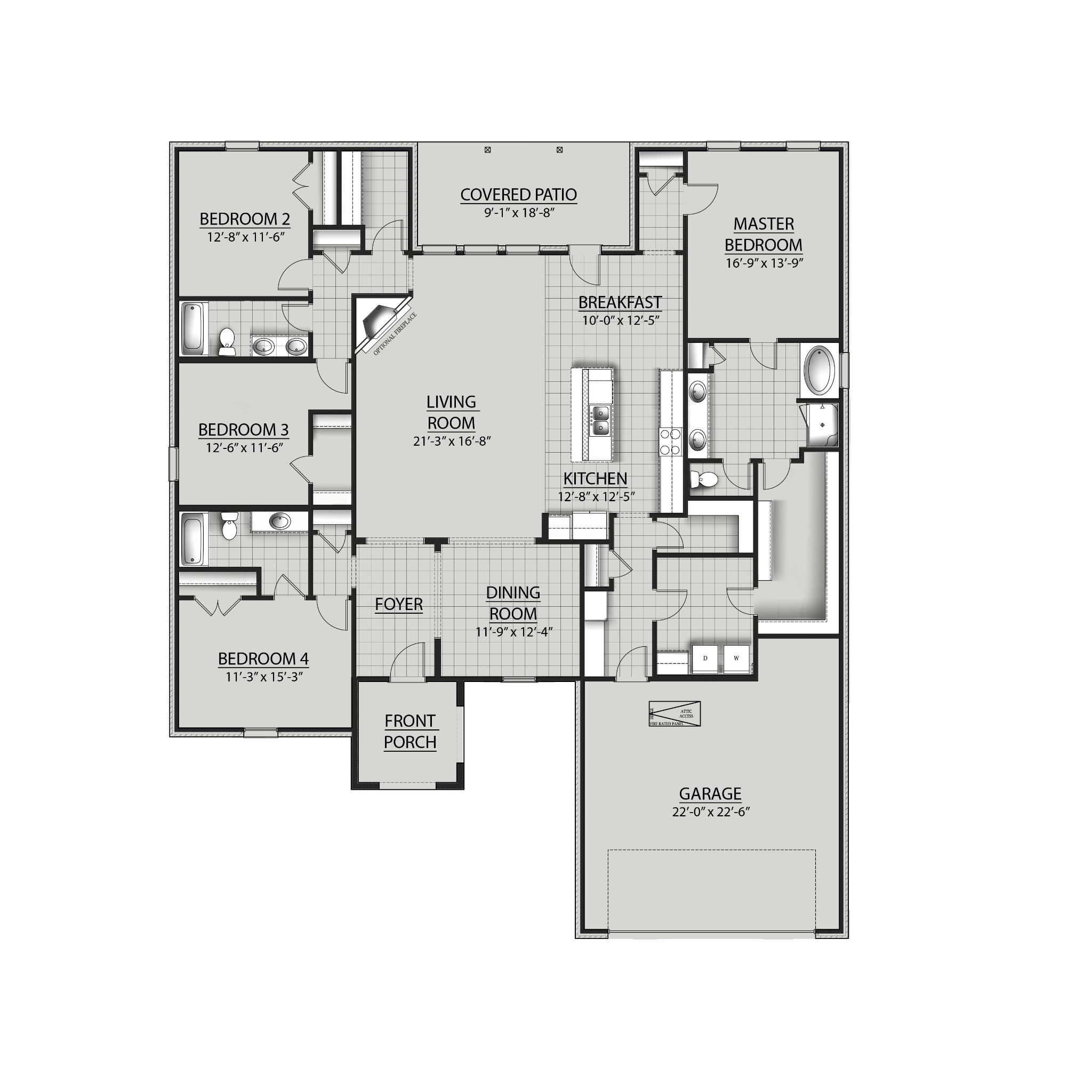 The Arthur IV G - Open Floor Plan - DSLD Homes | DSLD Homes