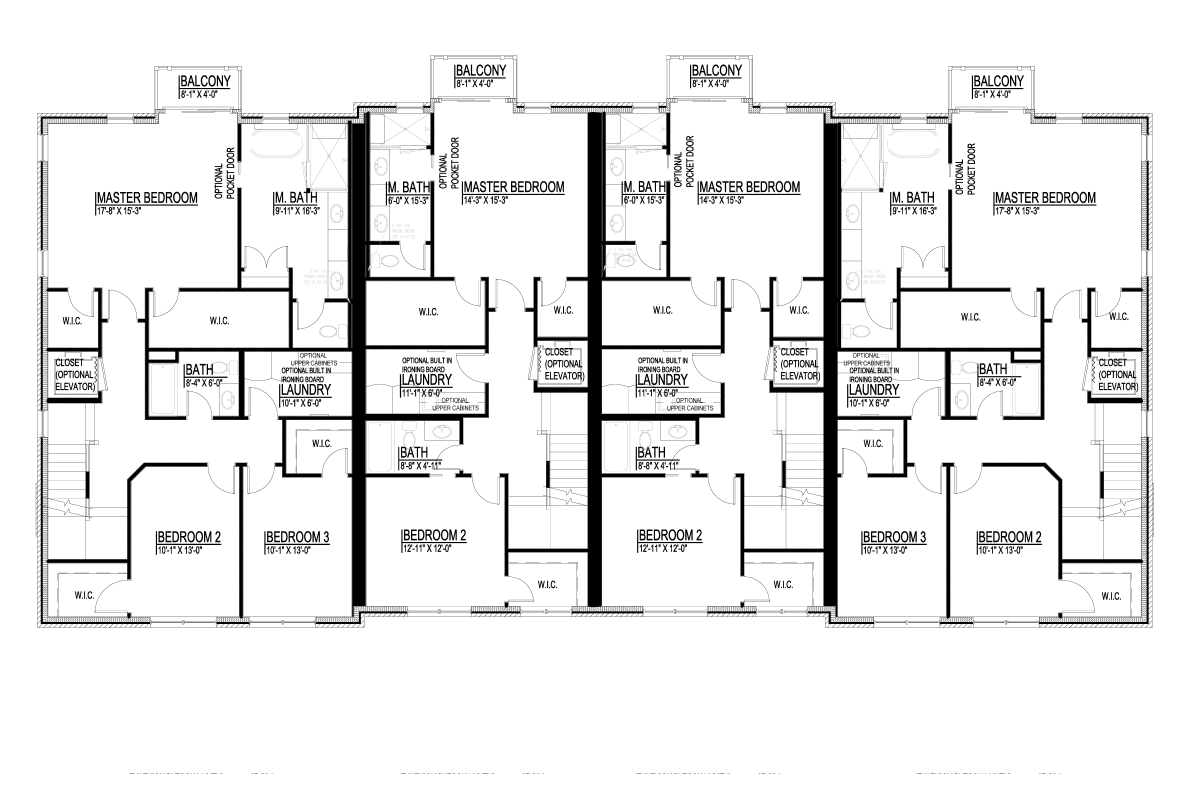 Building 10 at Heritage Place - 4 Unit Building | Floor Plans | DJK ...