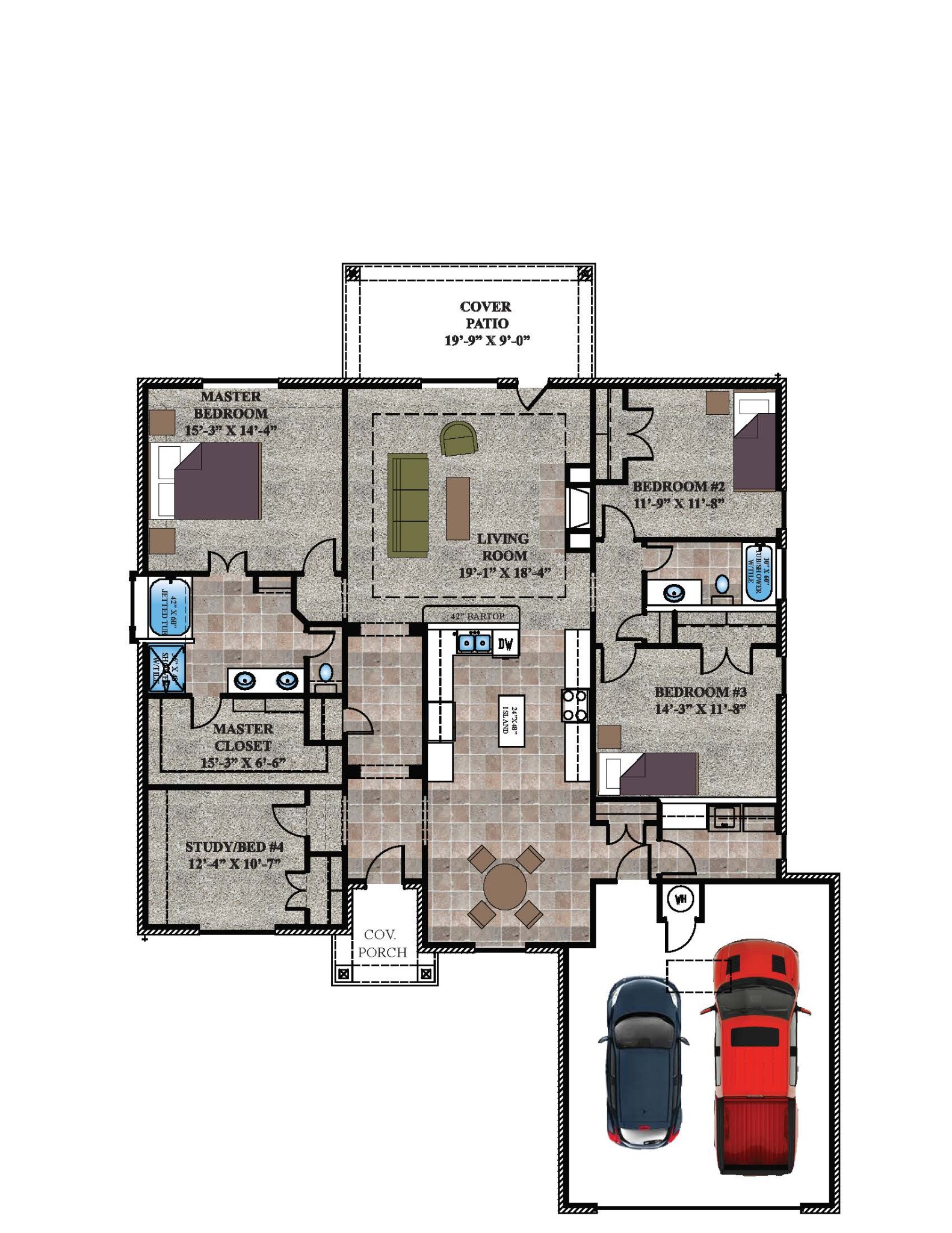 The Cedar Ridge Floor Plan | OKC Home Builder | Authentic Custom Homes