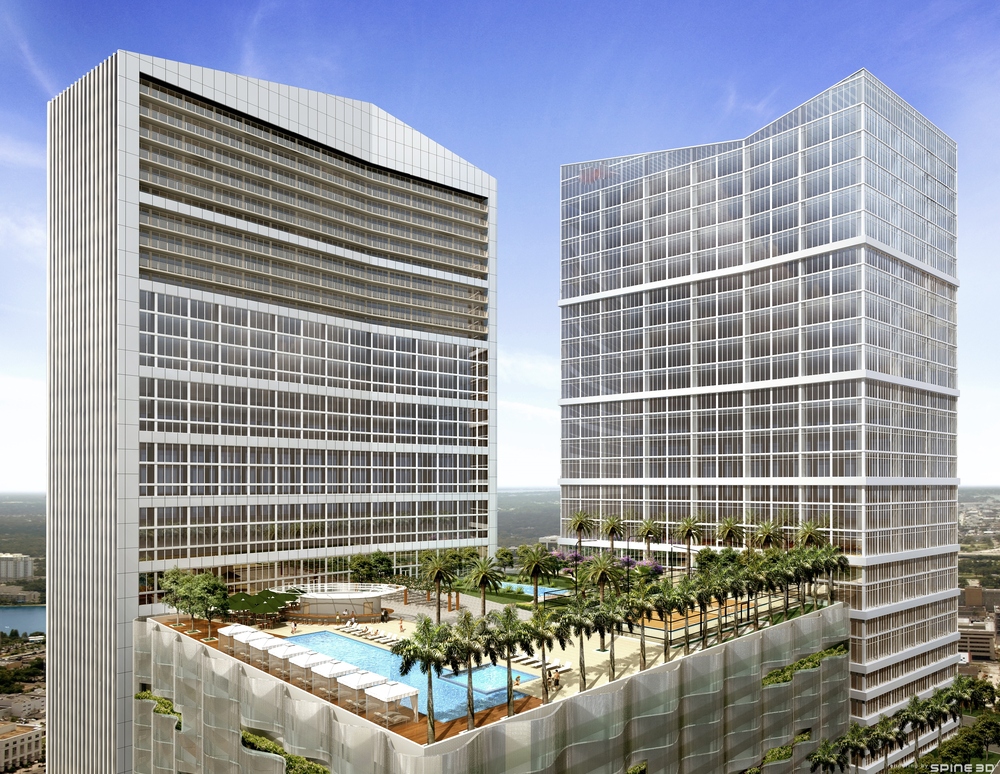 DOWNTOWN | West Washington Towers | two x 41 stories | 550 units | 300 ...