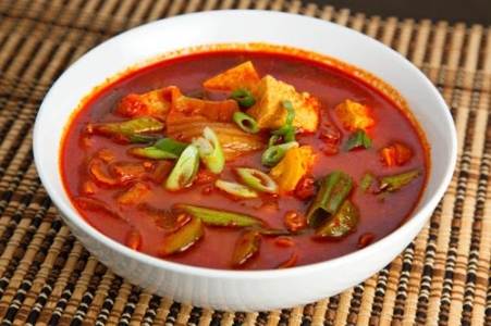 Bodybuilding Hot kimchi and tofu stew recipe.