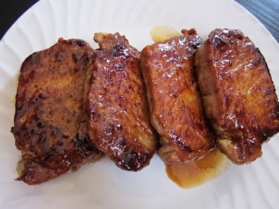 Bodybuilding Glazed Pork Chops recipe.