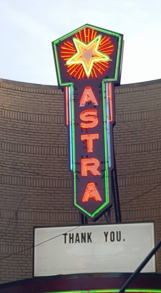 WATCH: The Iconic Astra Sign Re-Lit Wednesday in Jasper