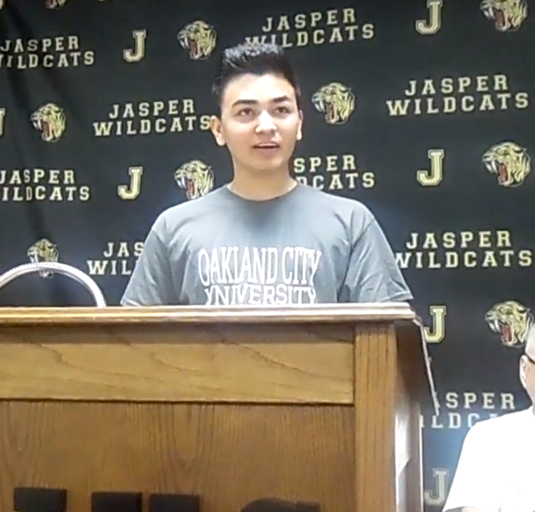 Jasper Senior Soccer standout Angelino Dubon announces he will play at ...