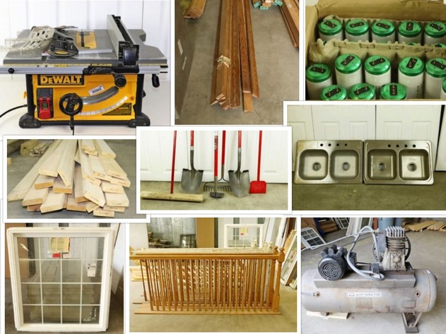 Building Materials and Tools Auction - Online Only