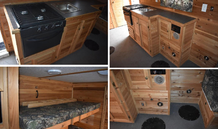 2011 Ice Castle 16' V American Eagle Drop Down Ice House